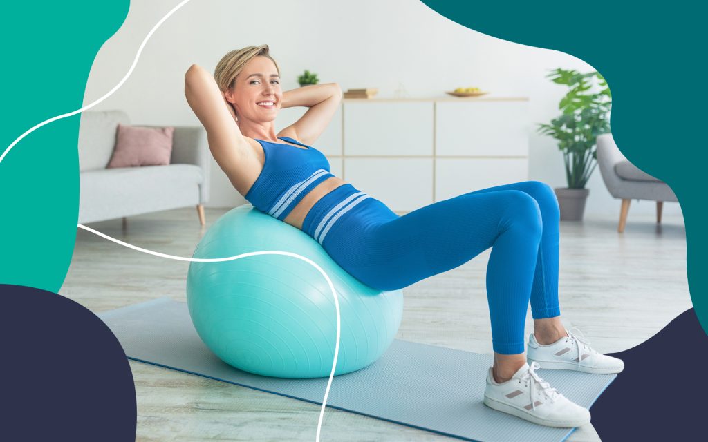 9 Fun Exercises With an Exercise Ball - Body+Mind Magazine